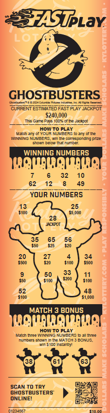 Ghostbusters Kentucky Lottery